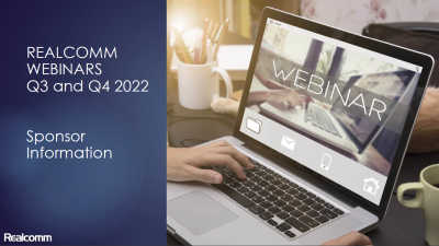 Webinars | Realcomm
